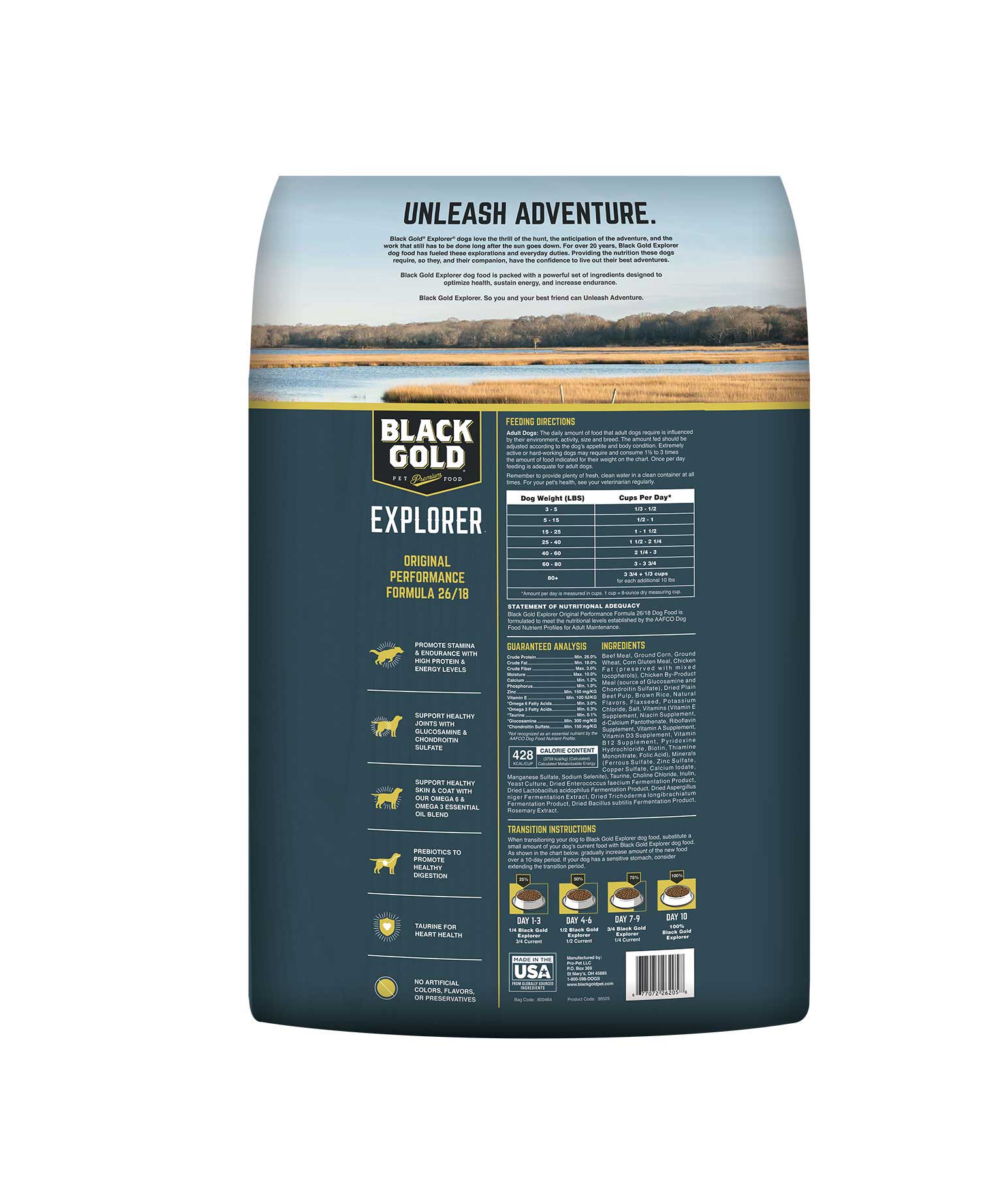 Black Gold Premium Pet Food | Original Performance Formula 26/18