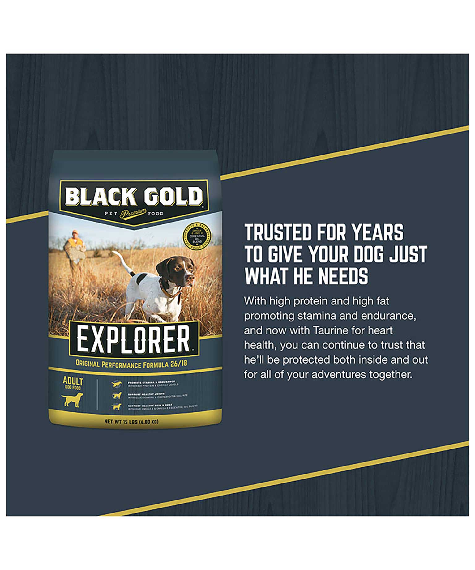 Black Gold Premium Pet Food | Original Performance Formula 26/18